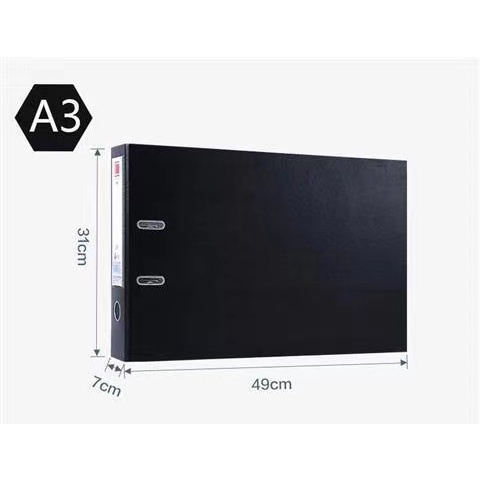 ๑3 inch Lever Arch File Folder Extra Long A3 A4 (A4-A3) Folder Plastic ...