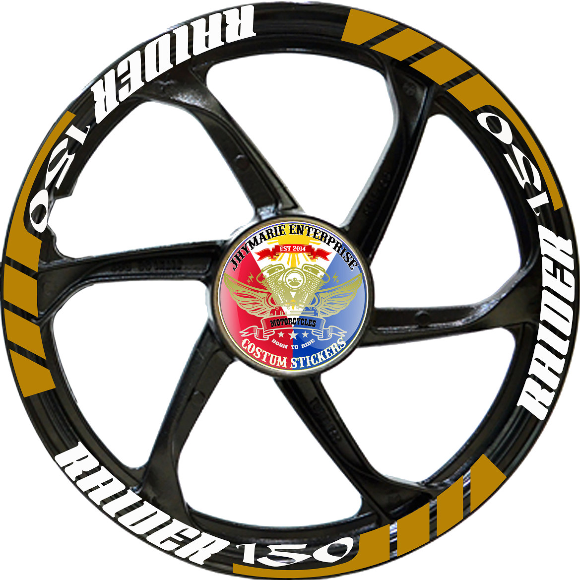 SUZUKI RAIDER 150 MAGS STICKER good for 2 mags both side front and rear ...