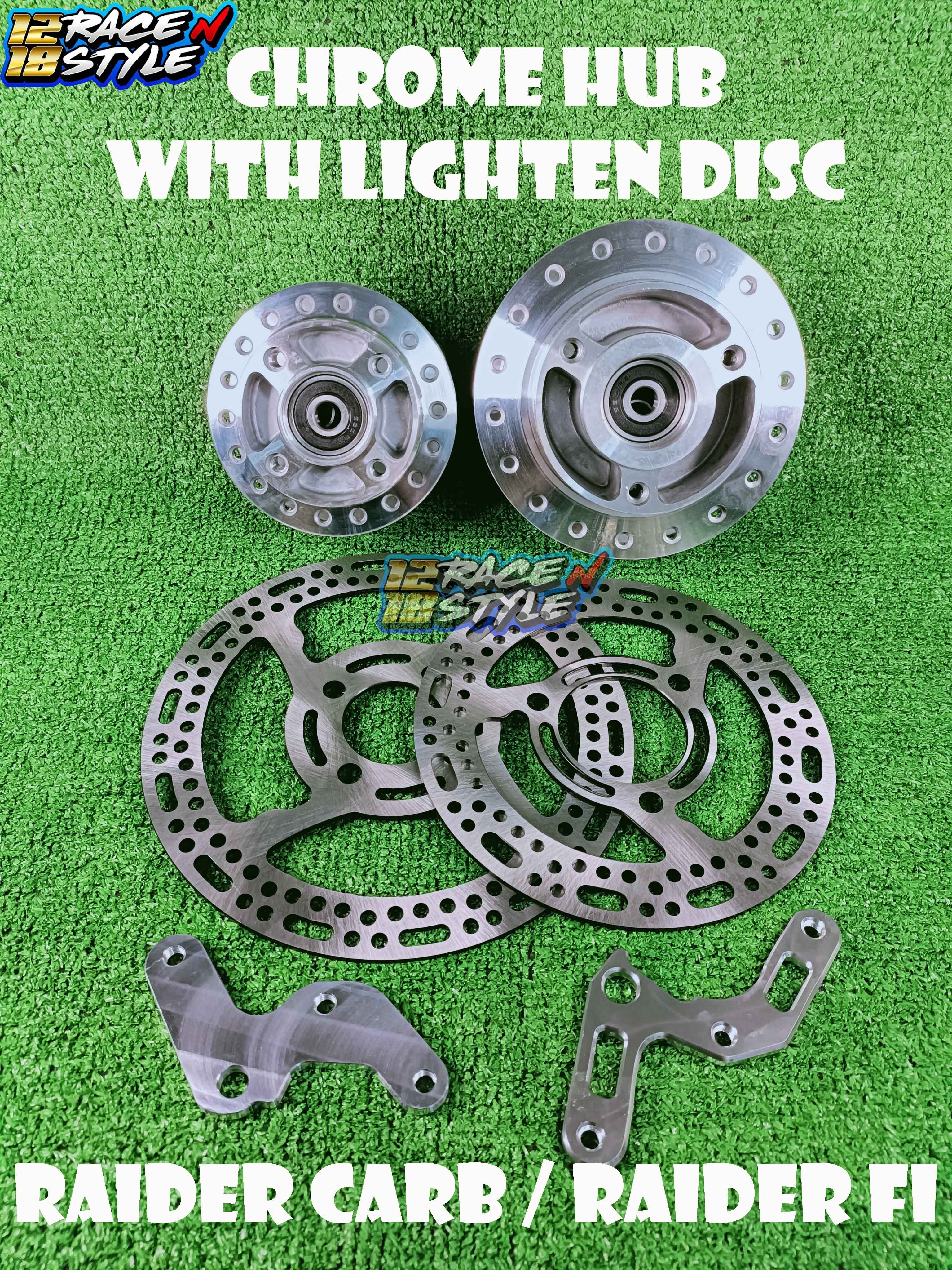 SUZUKI RAIDER 150 CARB / RAIDER 150 FI LIGHTEN HUB AND LIGHTEN DISC SET ...