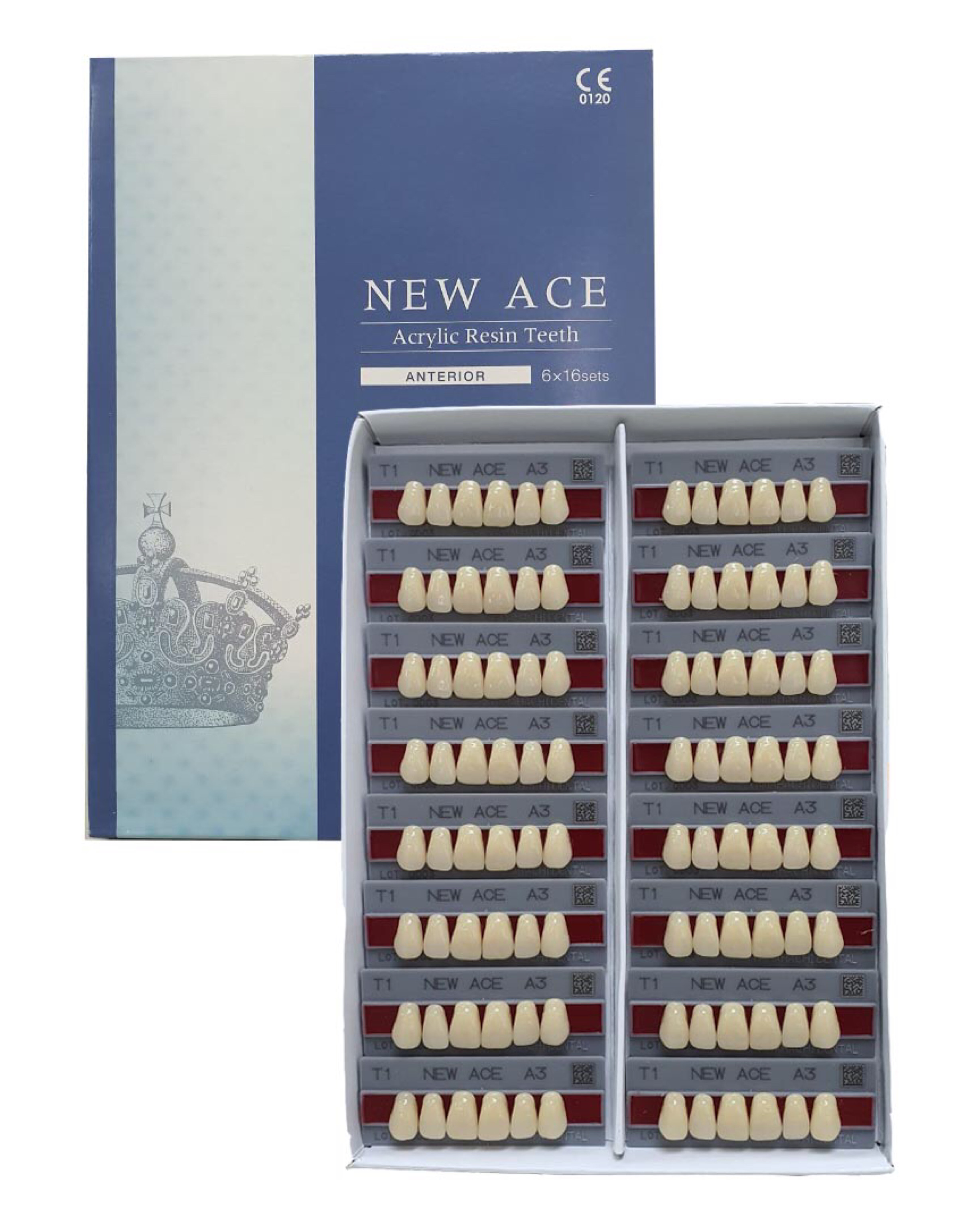 New Ace Anterior Acrylic Teeth Resin A3 ( 03 ) x1 box | Lazada PH