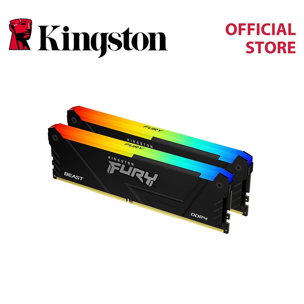 Kingston Fury Beast RGB DDR4 8GB/16GB/32GB Single/Dual Kit 8Gbit DIMM ...