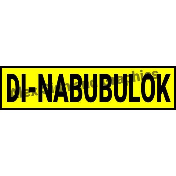 Di-Nabubulok PVC Signage - 1.9 x 7.5 inches | Lazada PH