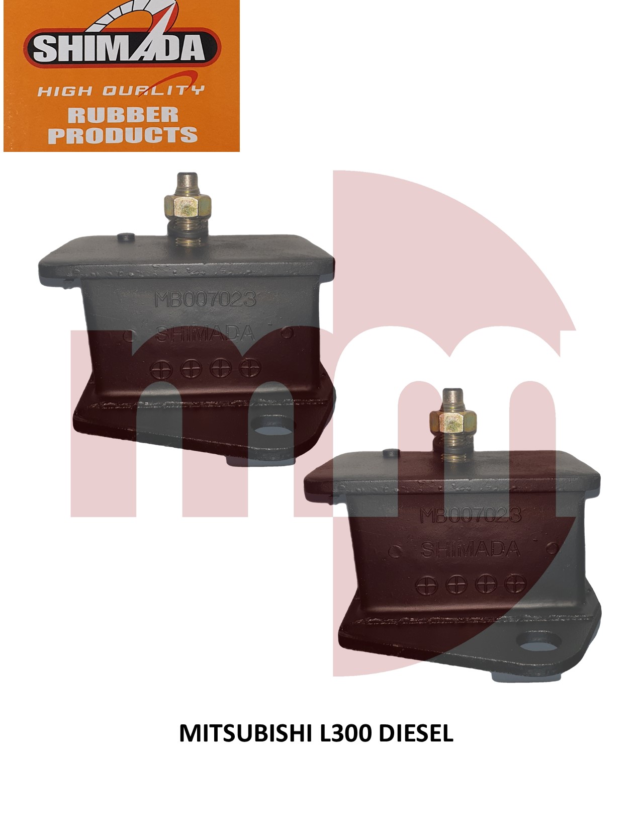 SHIMADA Engine Support for Mitsubishi L300 Diesel (2 PCS) MB-007023 ...