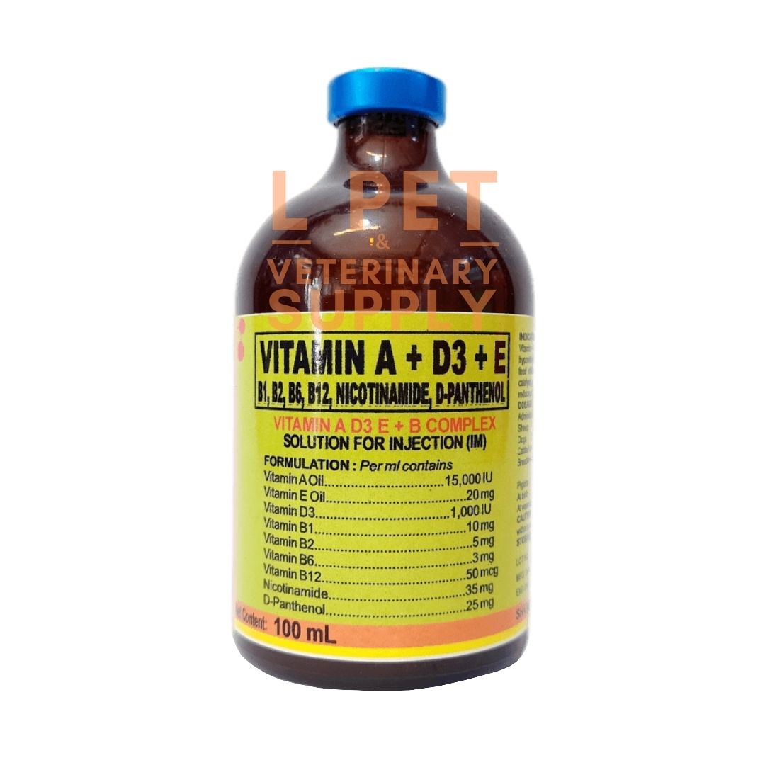 Vitamin ADE 40 + Vitamin B Complex 100 ml Nutrivet FOR ANIMALS ...