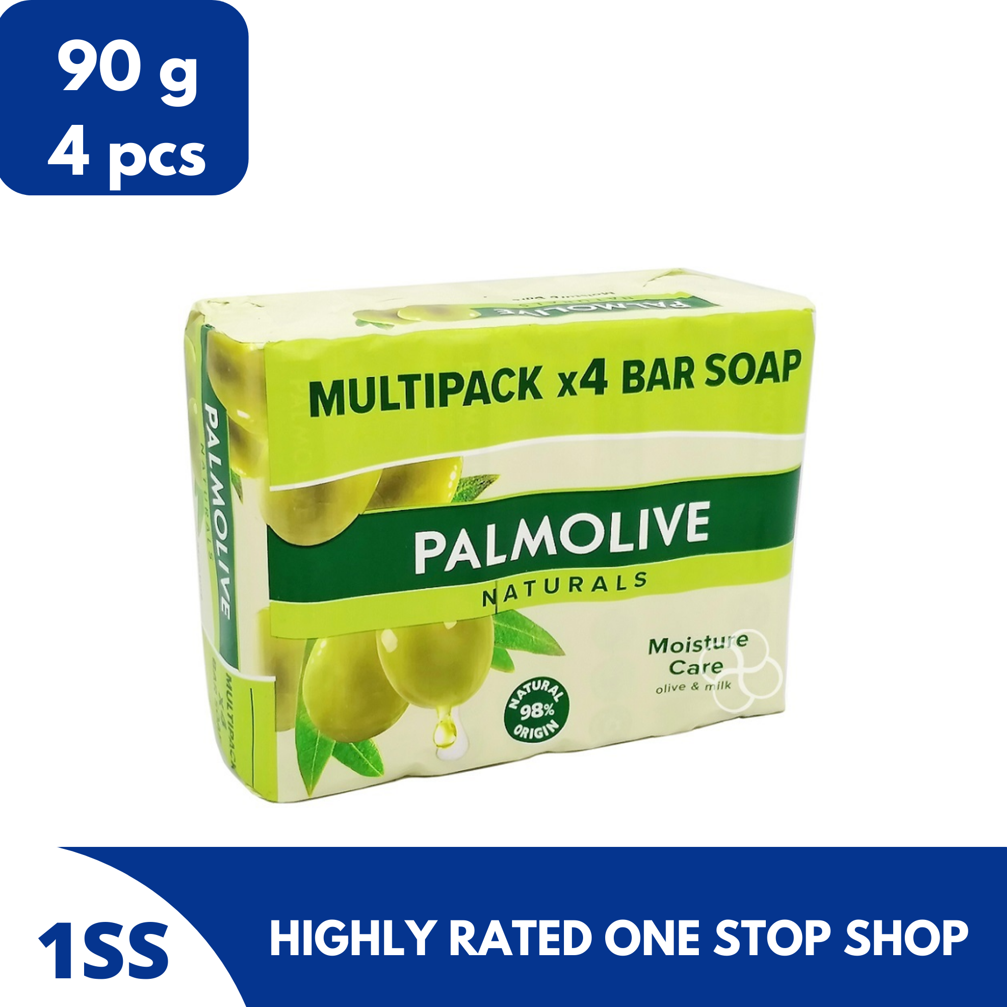 Palmolive Moisture Care Olive & Milk Bar Soap, 90g x 4Bars | Lazada PH