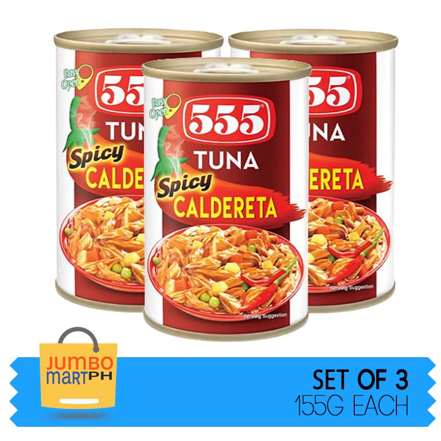 555 TUNA SPICY CALDERETA 155G / SET OF 3 | Lazada PH