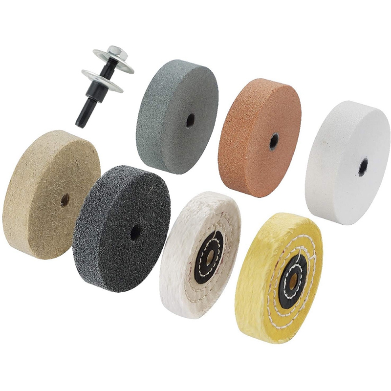 Buffing Polishing Wheel Kit 3 Inch,for Bench Buffer/Bench Grinder ...
