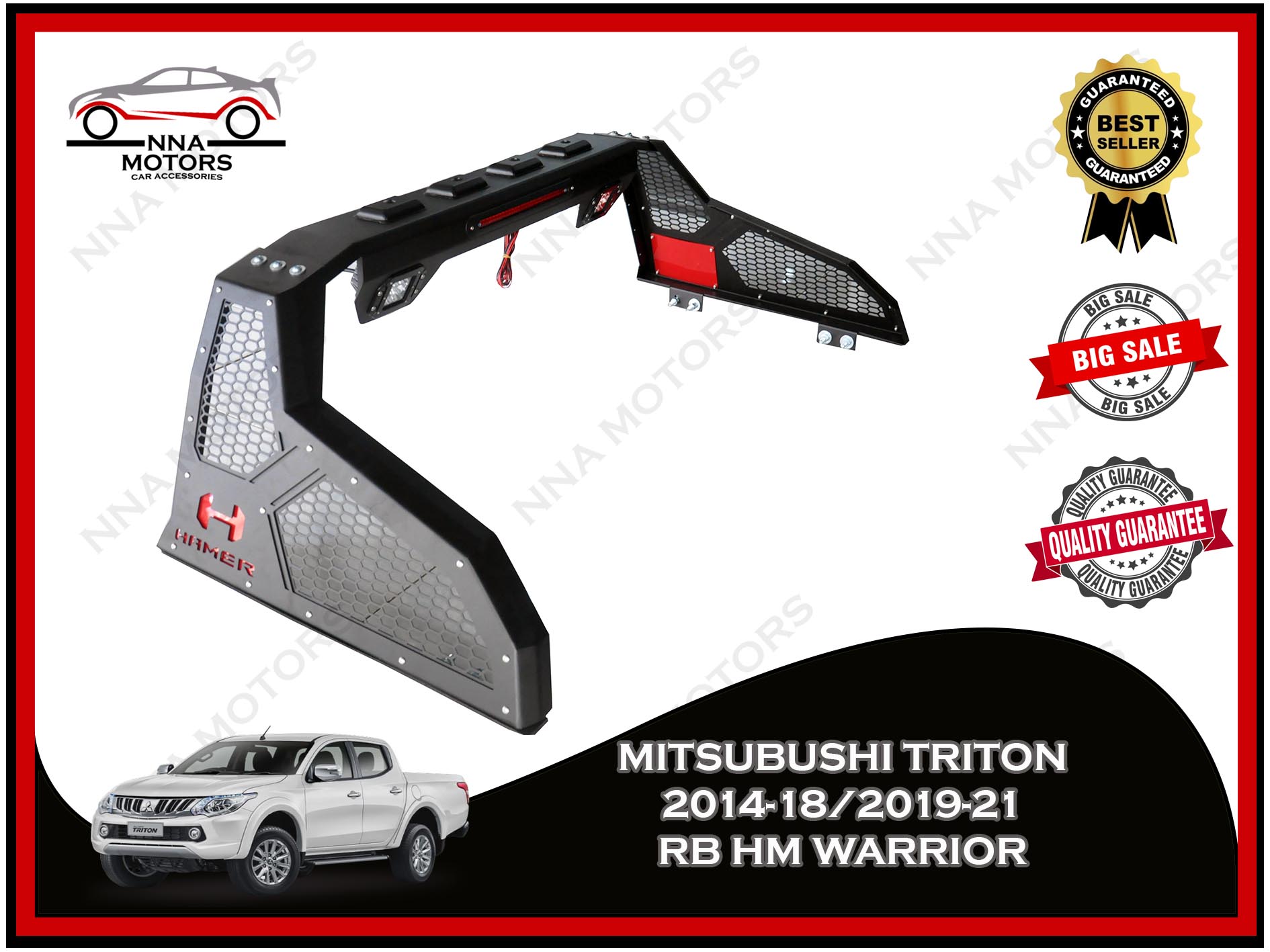 MITSUBISHI STRADA/TRITON 2019+ Roll bar Hammer Warrior | Lazada PH