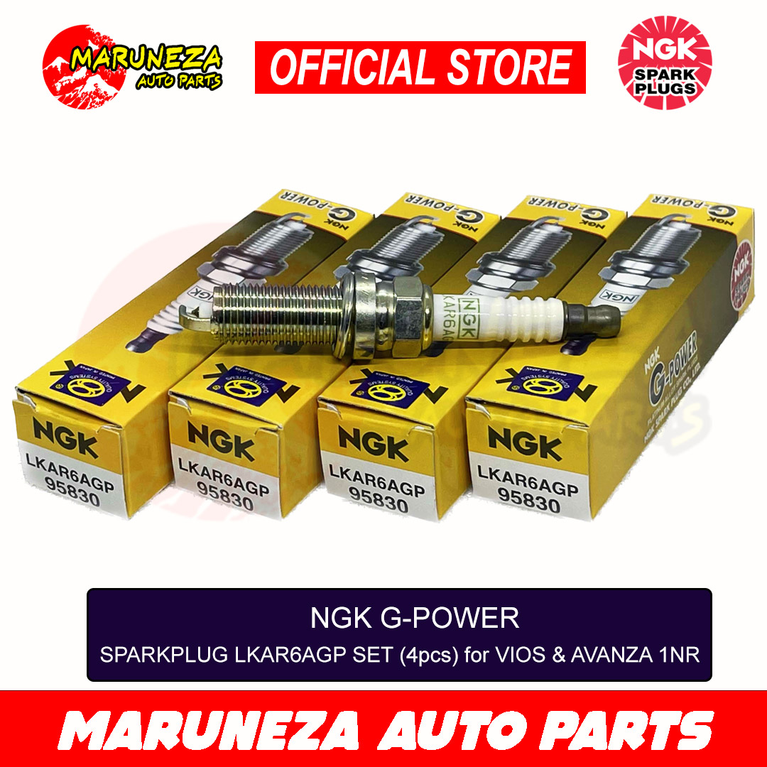 NGK Sparkplugs LKAR6AGP/ILKAR7B11 SET (4pcs) For Toyota Vios, Avanza ...