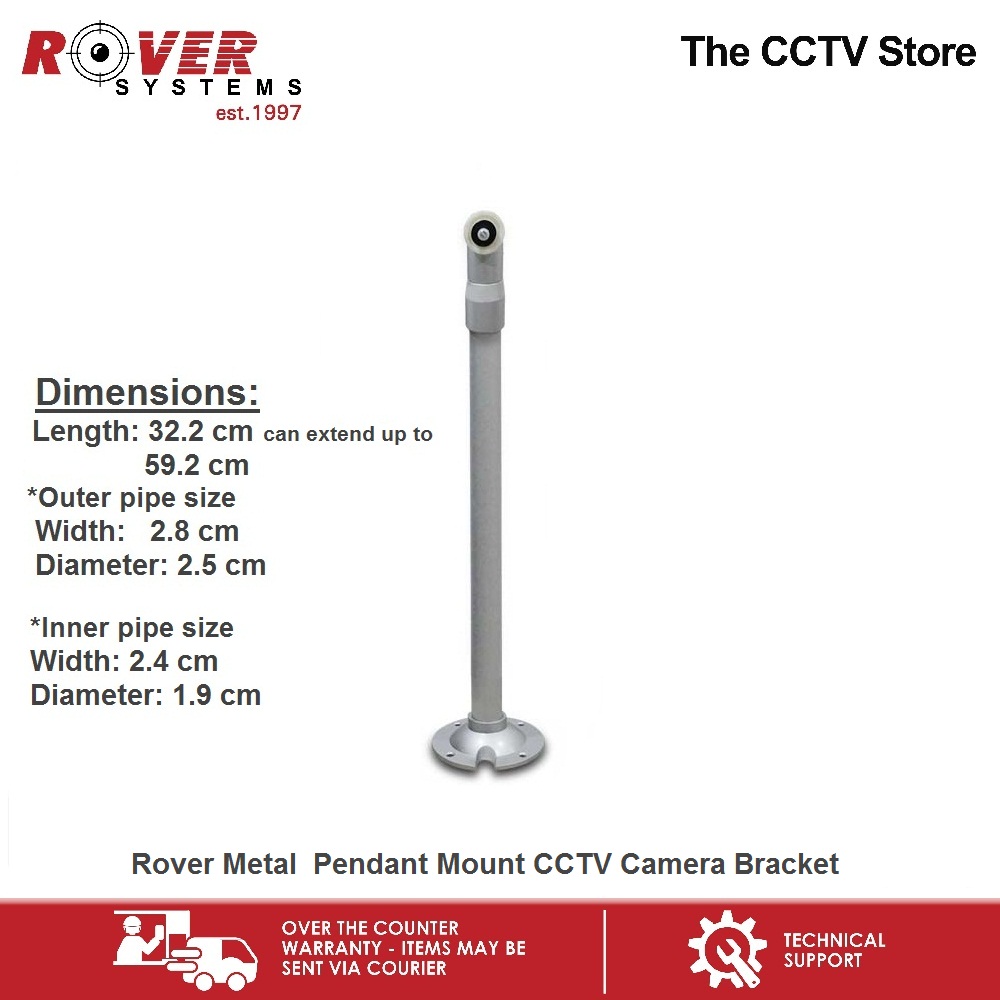 Rover Systems 32.2-59.2 cm x 2.8 cm x 2.5 cm I-type Pendant Mount Metal ...