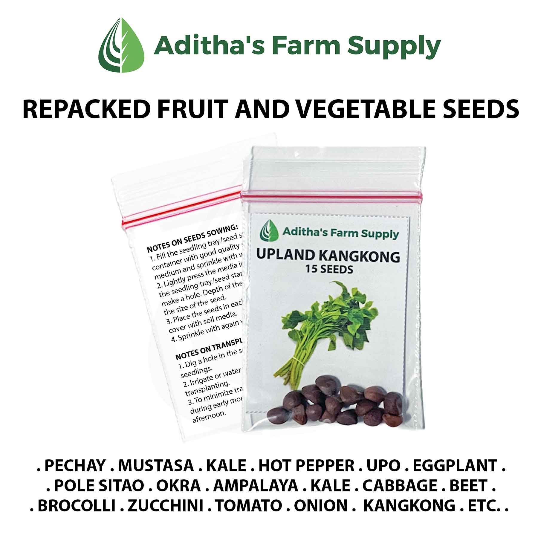 AFS Repacked Fruits and Vegetables Seeds Set A (Ampalaya, Pechay ...