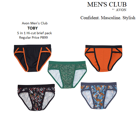 Avon Men's club TOBY 5 in 1 hi-cut brief pack | Lazada PH