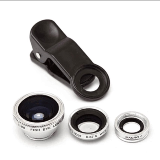 Universal 3 In 1 Clip On Fish Eye Mobile Camera Lens | Lazada PH