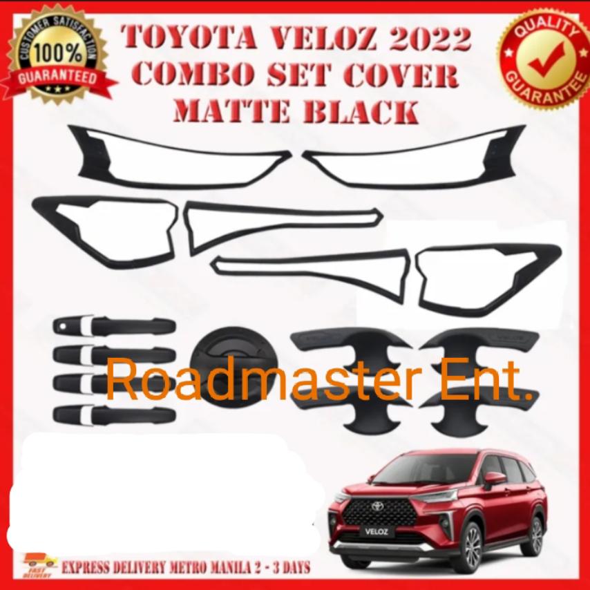 Toyota Veloz 2022 - 2023 Combo Set with veloz logo Garnish Matte black ...