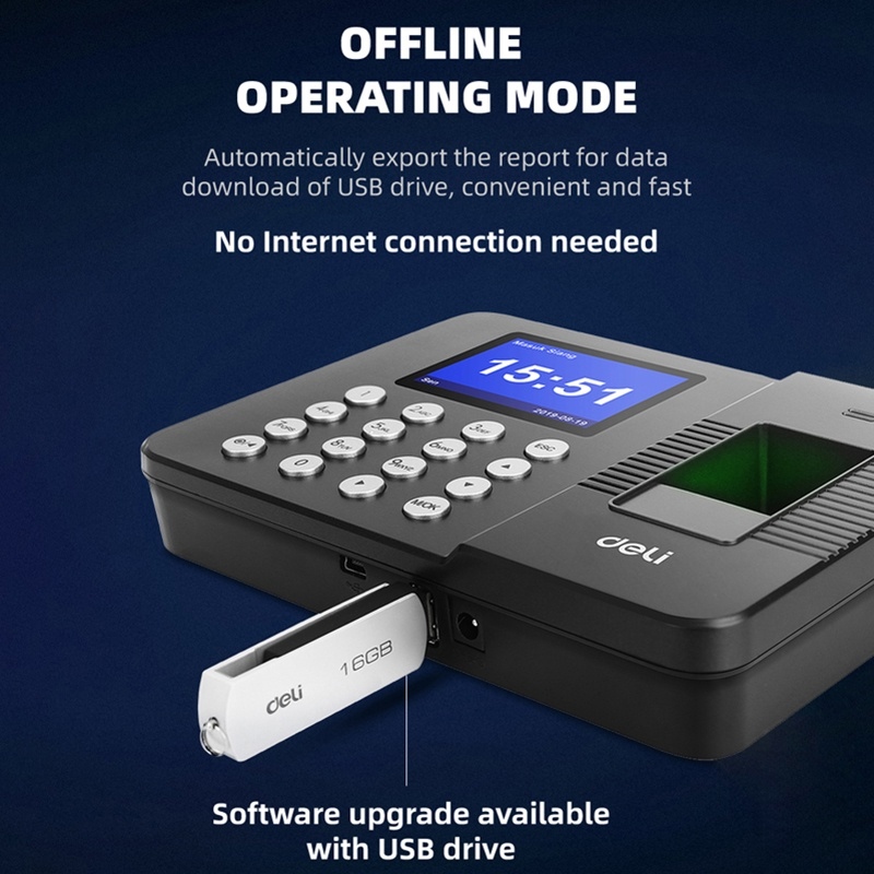 Fingerprint Attendance Machine Recognition 2.4'TFT Screen Biometric ...