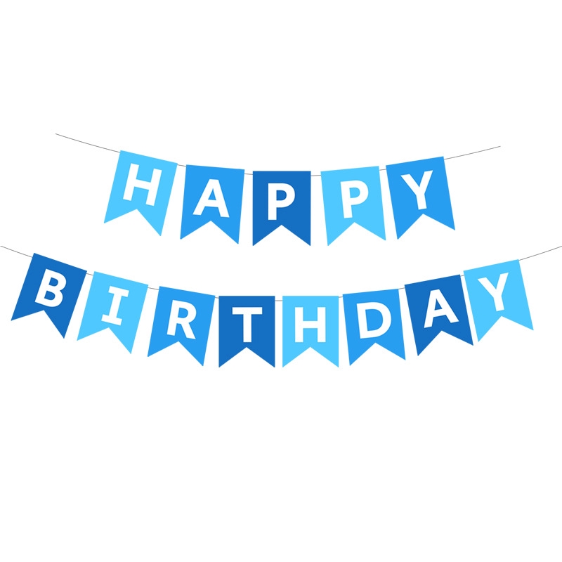 Party Things Small Happy Birthday Banner Birthday Party Decoration 12* ...