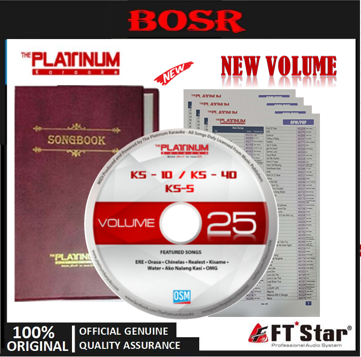 Platinum KS-10/KS-40/Junior 2/K-box/ KS-5 VOLUME 25 (2024 UPDATE CD & SB) | Lazada PH