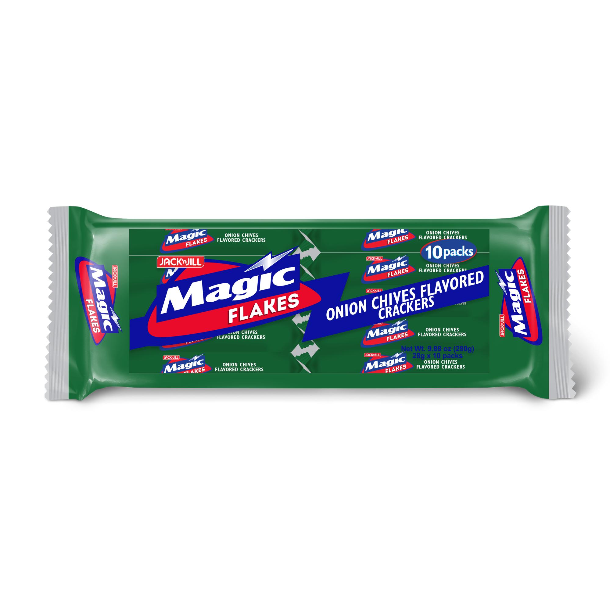 Magic Flakes Onion Chives Flavored Crackers 28g x 10 | Lazada PH