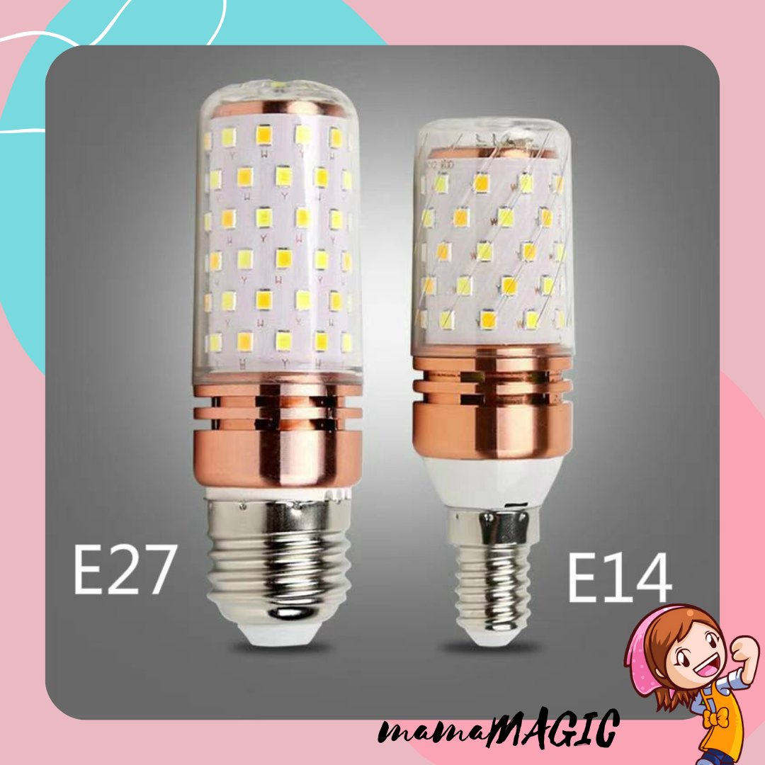12W watts Tri-color LED Bulb E27 E14 Socket LED Corn Bulb Color ...