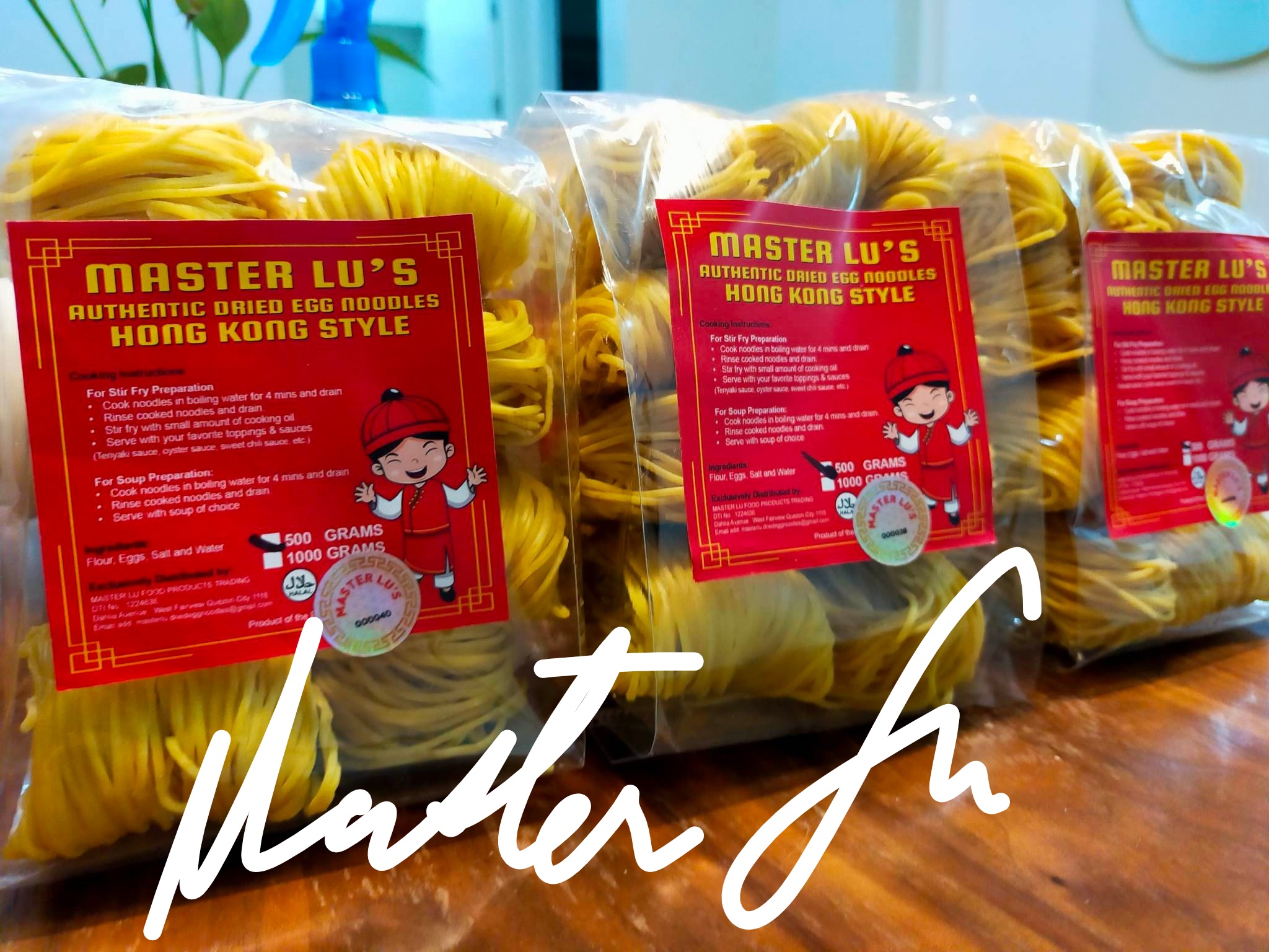 Master Lu Premium Dried Egg Noodles 500grams pack | Lazada PH