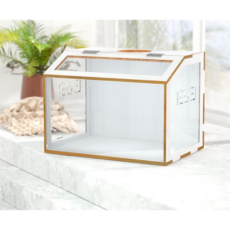 Hot oaqfdb Josanity Clear hamster cage large sunroof hamster cage small ...