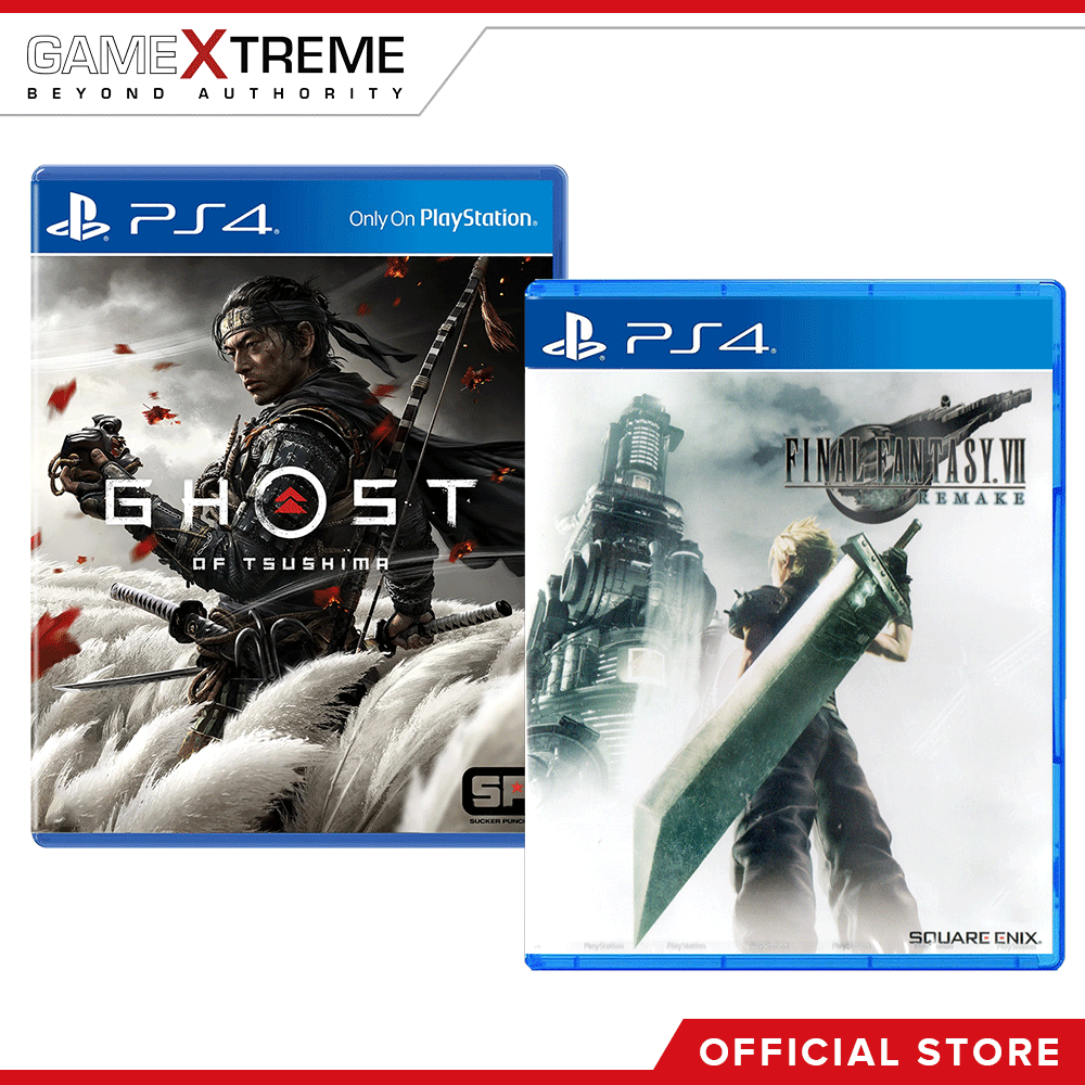 PlayStation 4 Game Bundle Ghost of Tsushima EU + Final Fantasy Remake ...