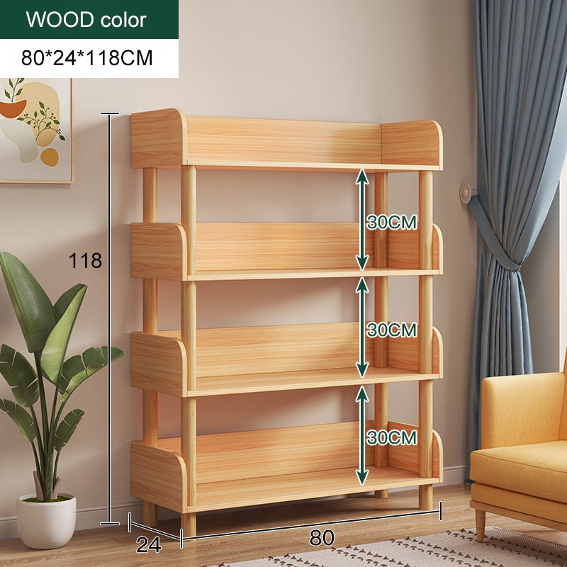 【COD&In Stock】4/5 layer bookshelf wooden bookshelf 150CM multi-layer ...