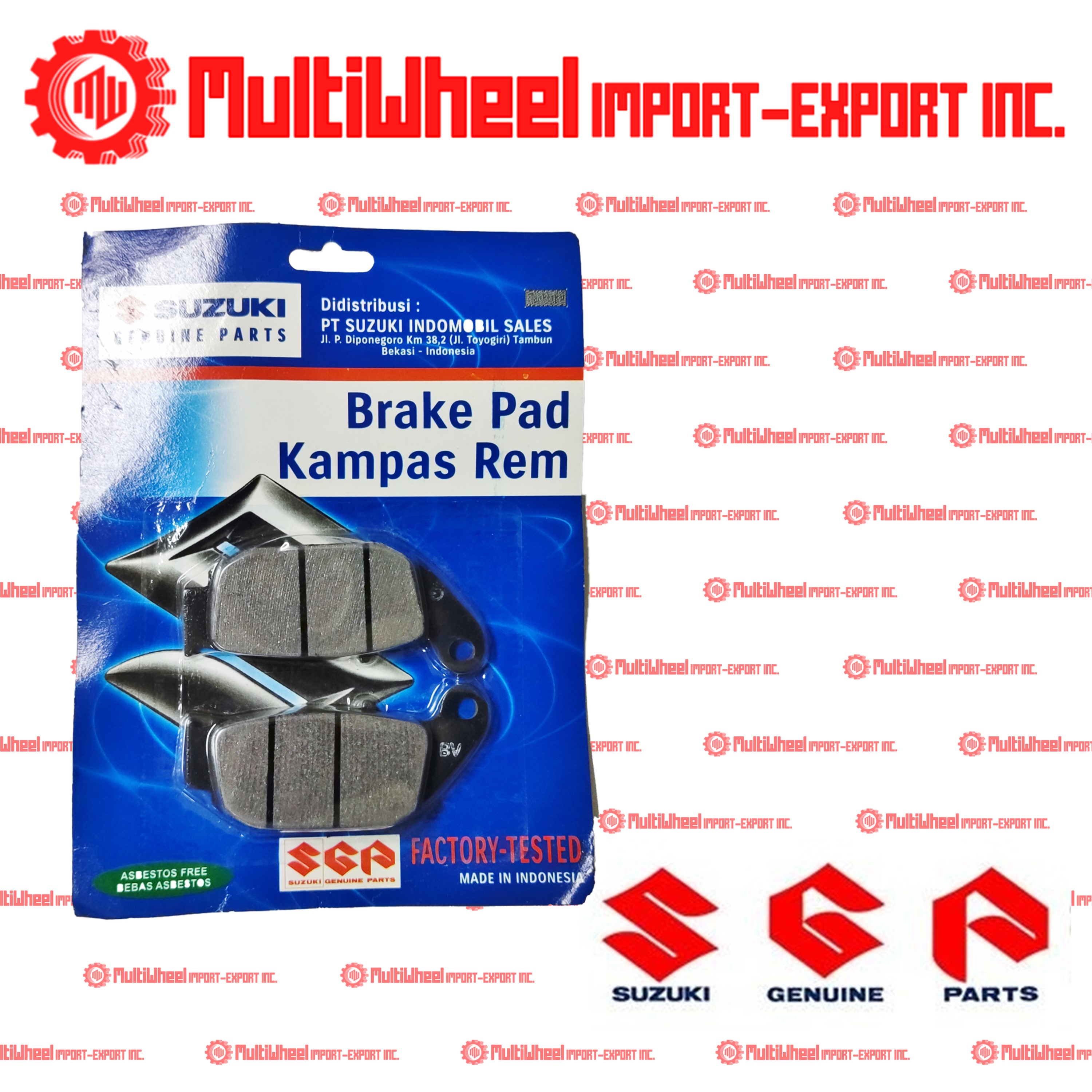 Genuine Brake Pad Rear for SUZUKI GIXXER | Lazada PH