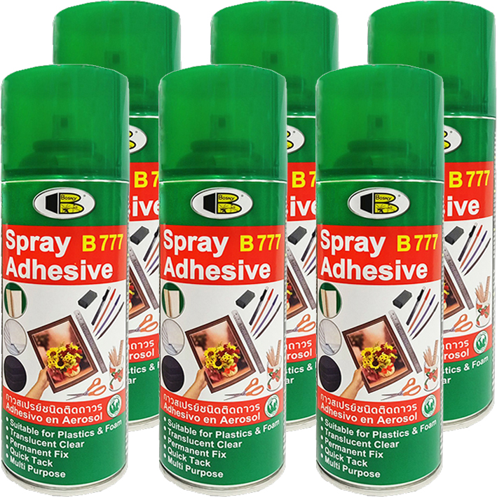Bosny B777 Permanent Adhesive Aerosol Spray Adhesive Size 400 ml ...