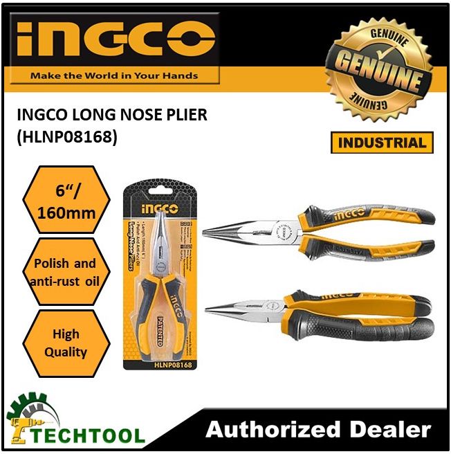 INGCO LONG NOSE PLIER 6" (HLNP08168) | Lazada PH
