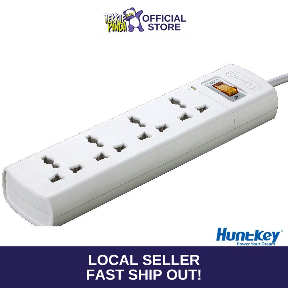Huntkey Szm404-4 Surge Protection 4 Sockets Power Strip | Lazada PH