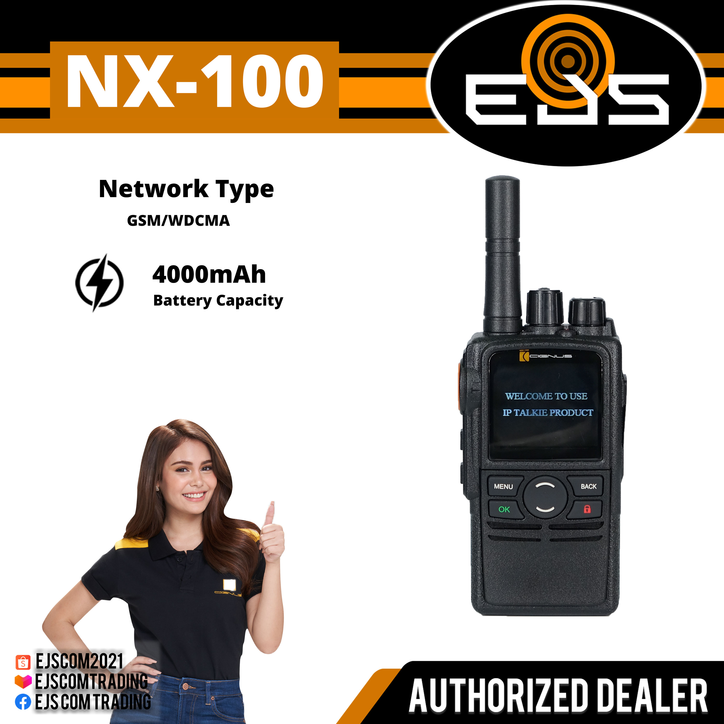 CIGNUS NX-100 NETWORK PORTABLE RADIO | Lazada PH