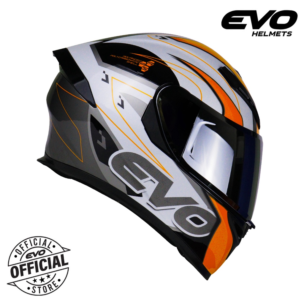 EVO Gsx 3000 Saber Full Face Dual Visor Helmet With Free Clear Lens ...