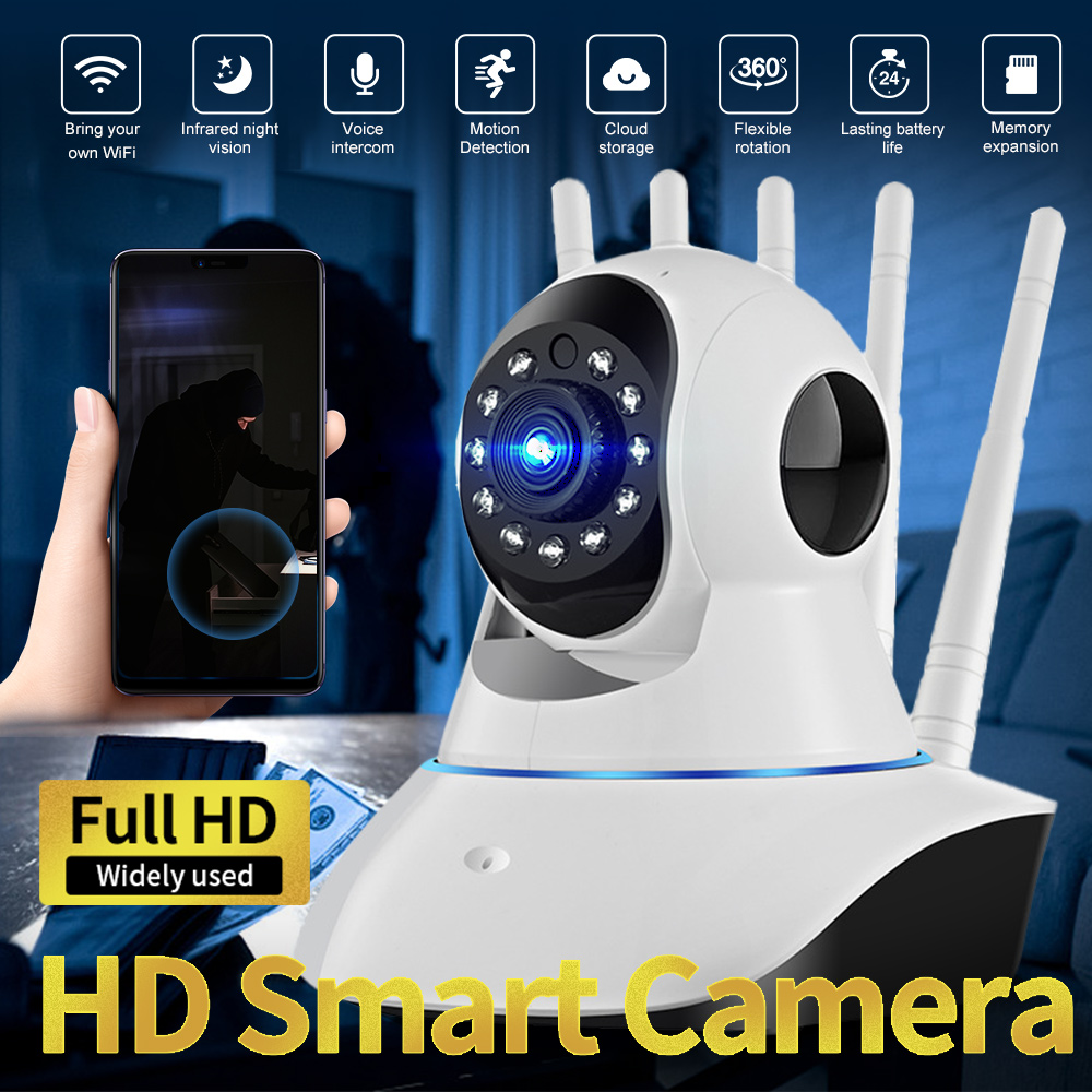 CCTV Camera Connect To Cellphone Plus Smart HD 1080P Night Vision Two ...