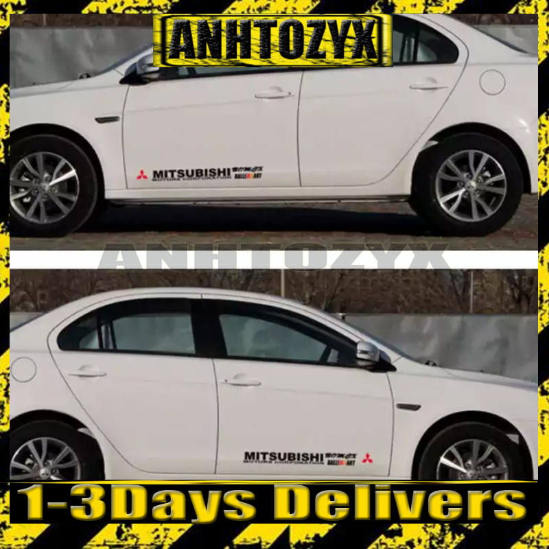 1 Pair Mitsubishi Stickers Decal Car-Styling For Mitsubishi Adventure ...