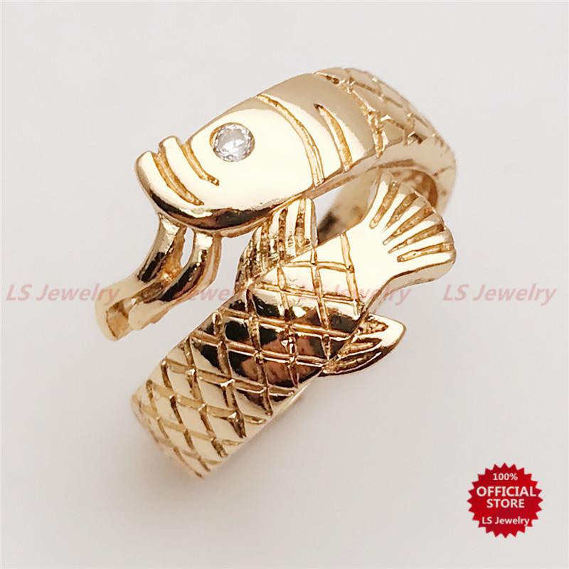 LSjewelry Stylish Simple Stainless Steel Arowana Ring[one ring] | Lazada PH