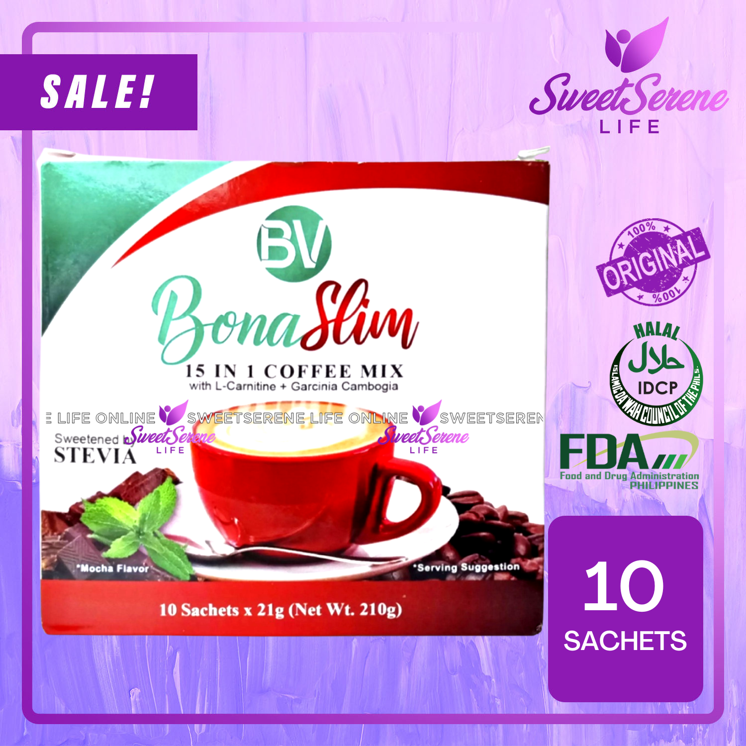 BONA SLIM 15 in 1 Coffee Mix ( 10 Sachets ) ( 1 BOX ) | Lazada PH
