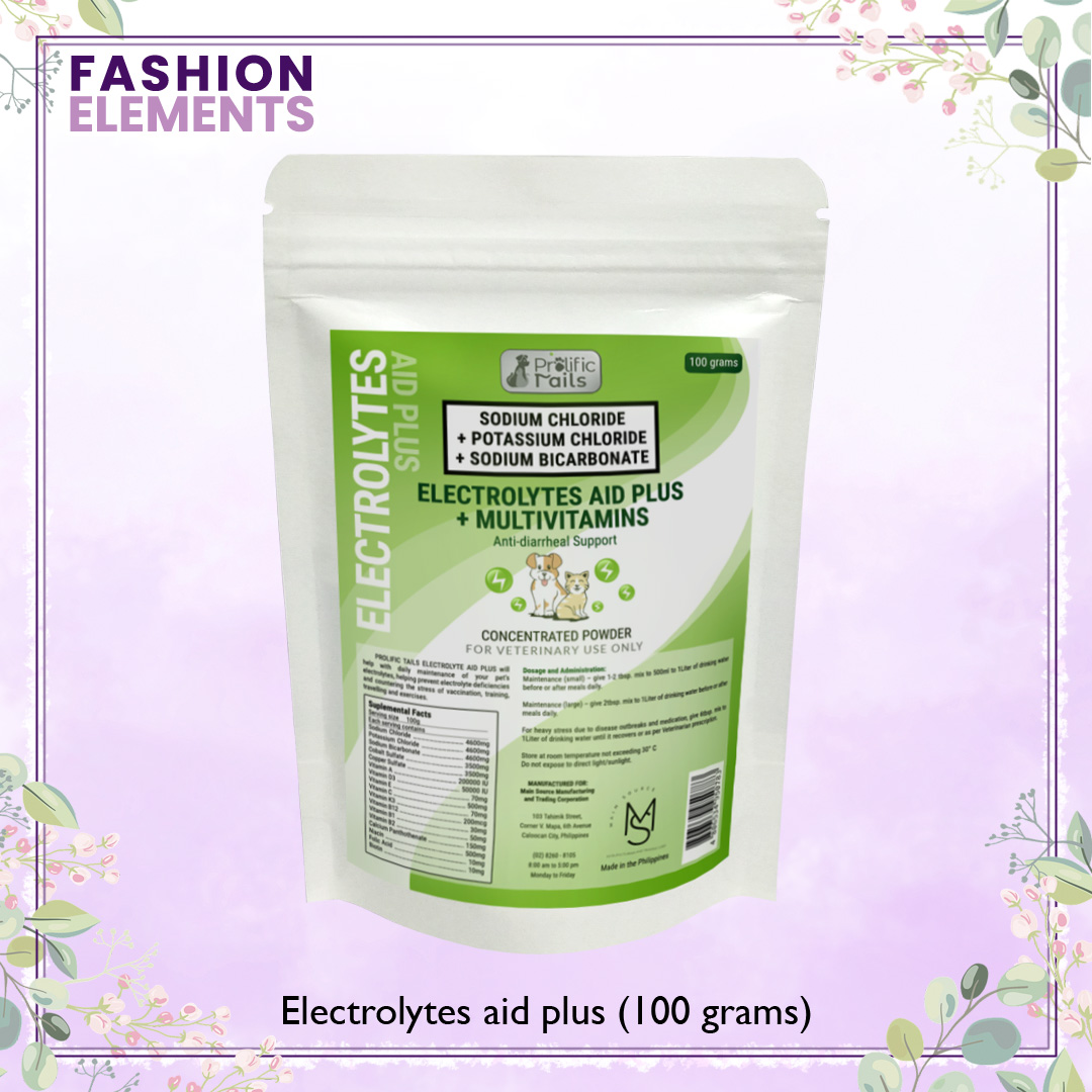 Prolific Tails Electrolytes Aid Plus + Multivitamins Anti-diarrheal ...