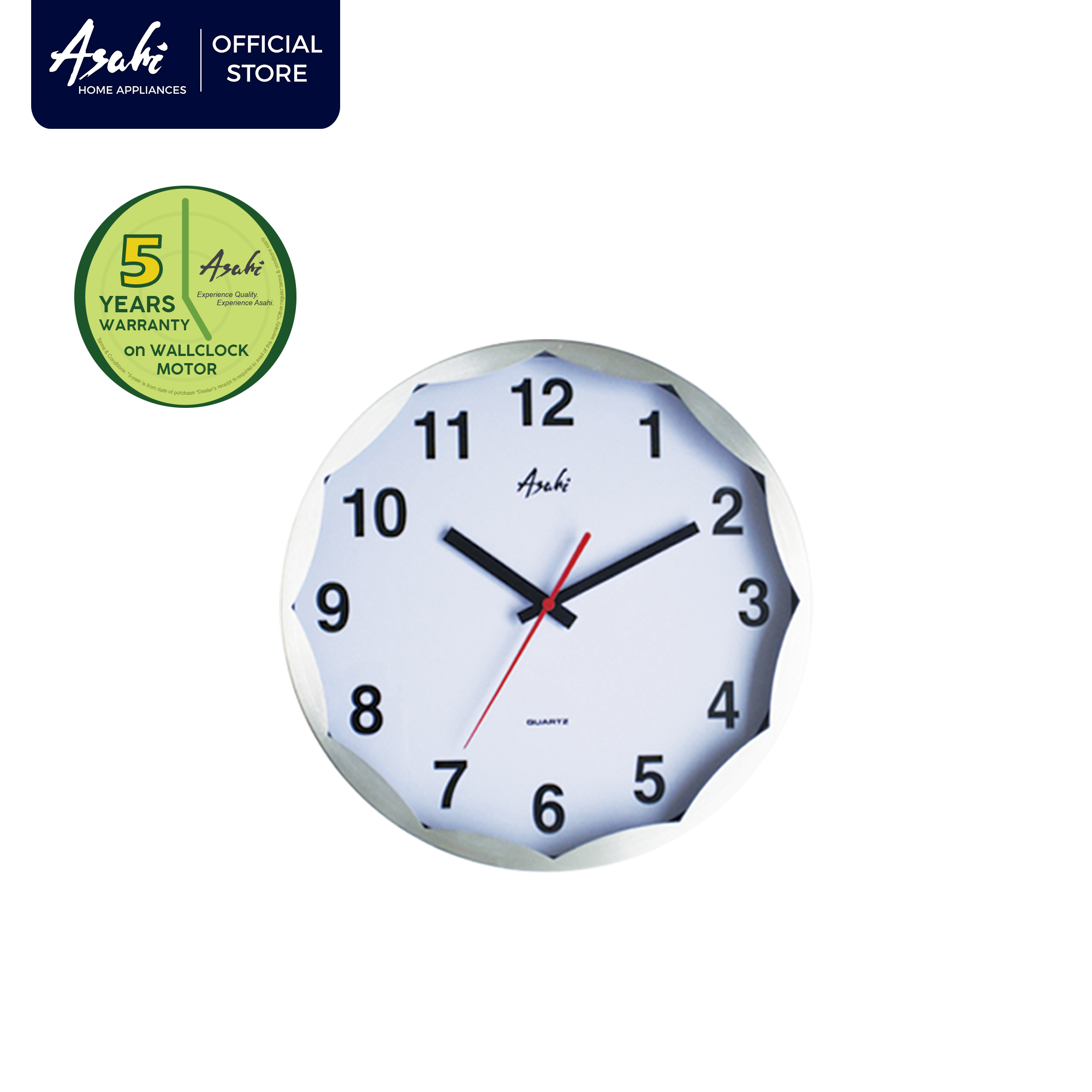 Asahi M 1012 F Round Wall Clock 12 Inches | Lazada PH