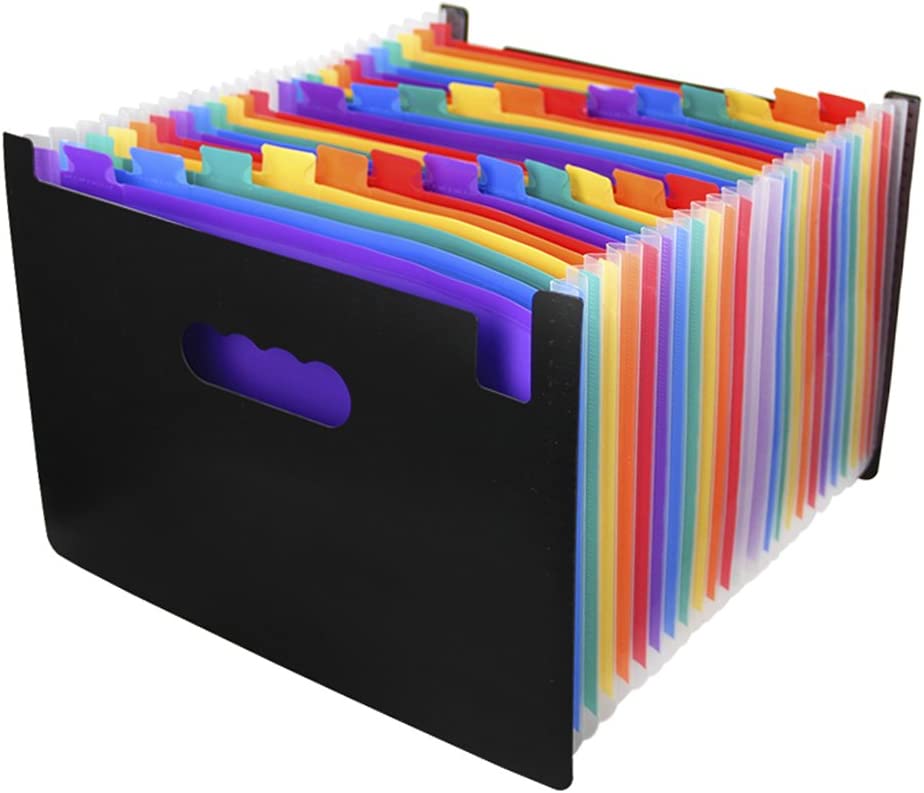 Best Seller 24 POCKET DOCUMENT FOLDER | Expanding File Folder with Top ...