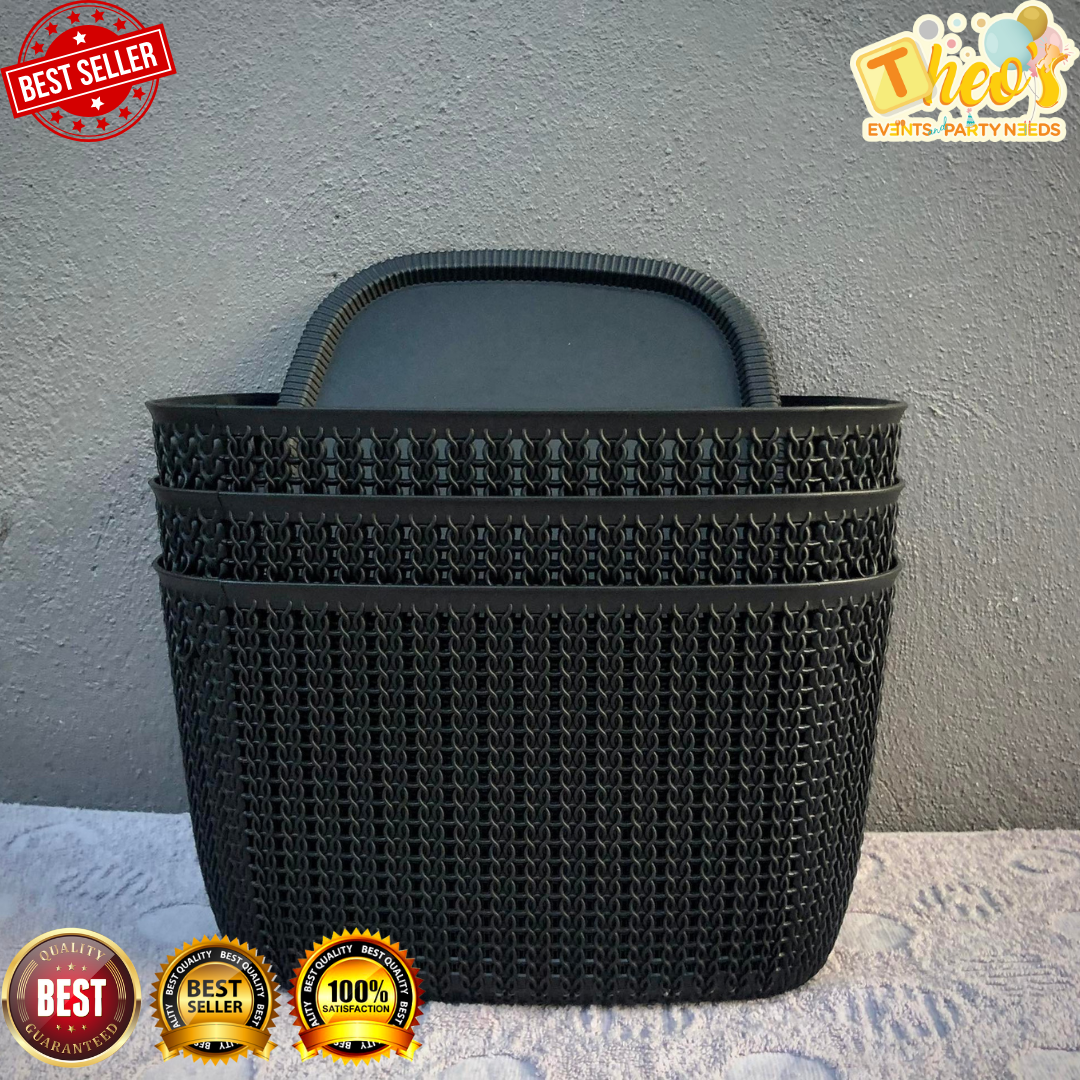 #1152 Woven rattan Multipurpose Plastic Basket Tray Rectangular Storage ...