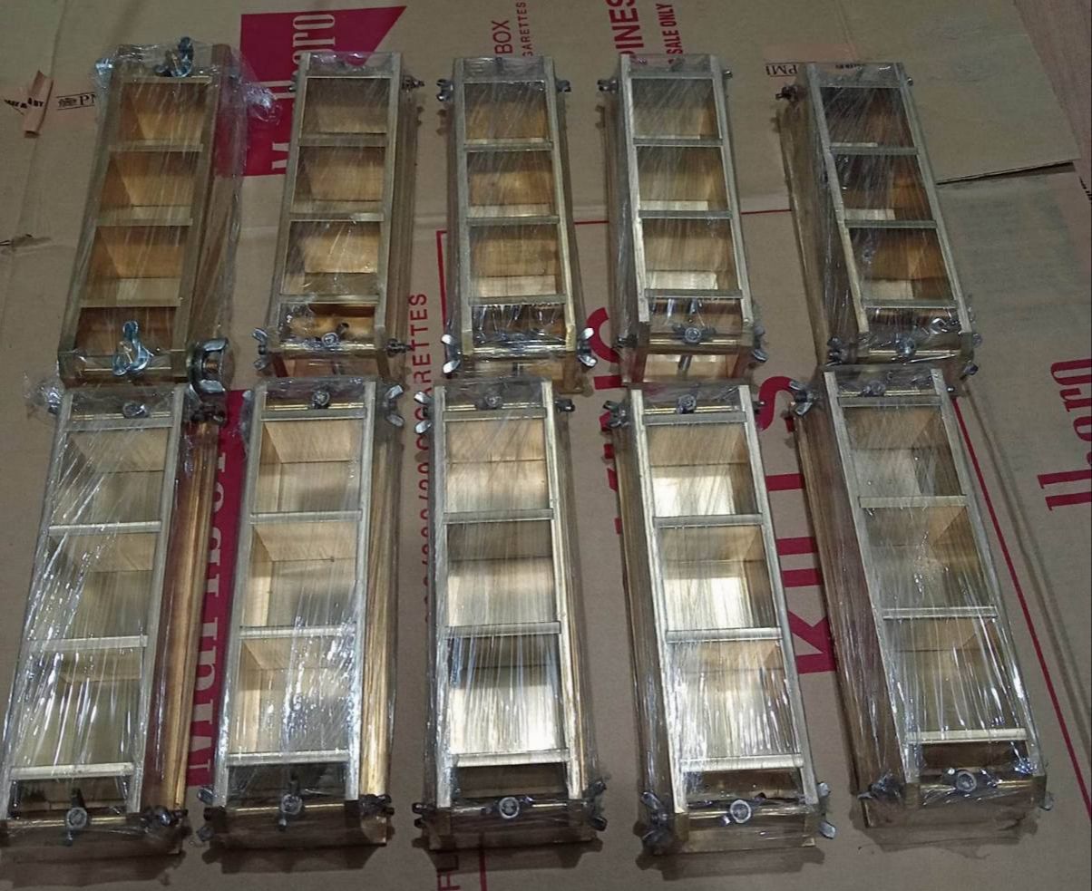 ASTM C109 THREE GANG CUBE MOLD 50X50X50MM BRASS | Lazada PH