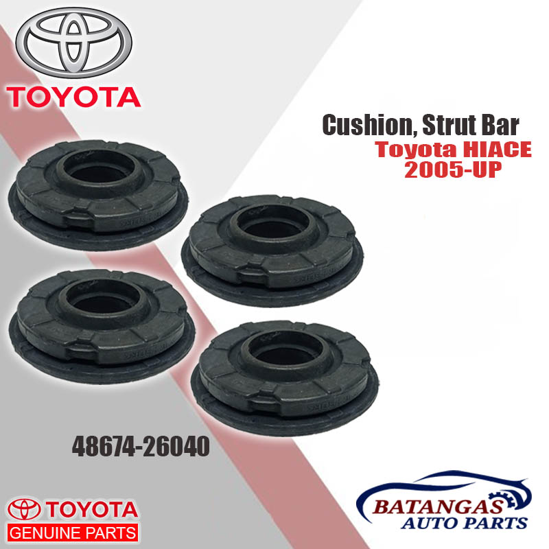 ORIGINAL STRUT BAR CUSHION (4pcs)FOR TOYOTA HIACE (2005-UP) 48674-26040 ...
