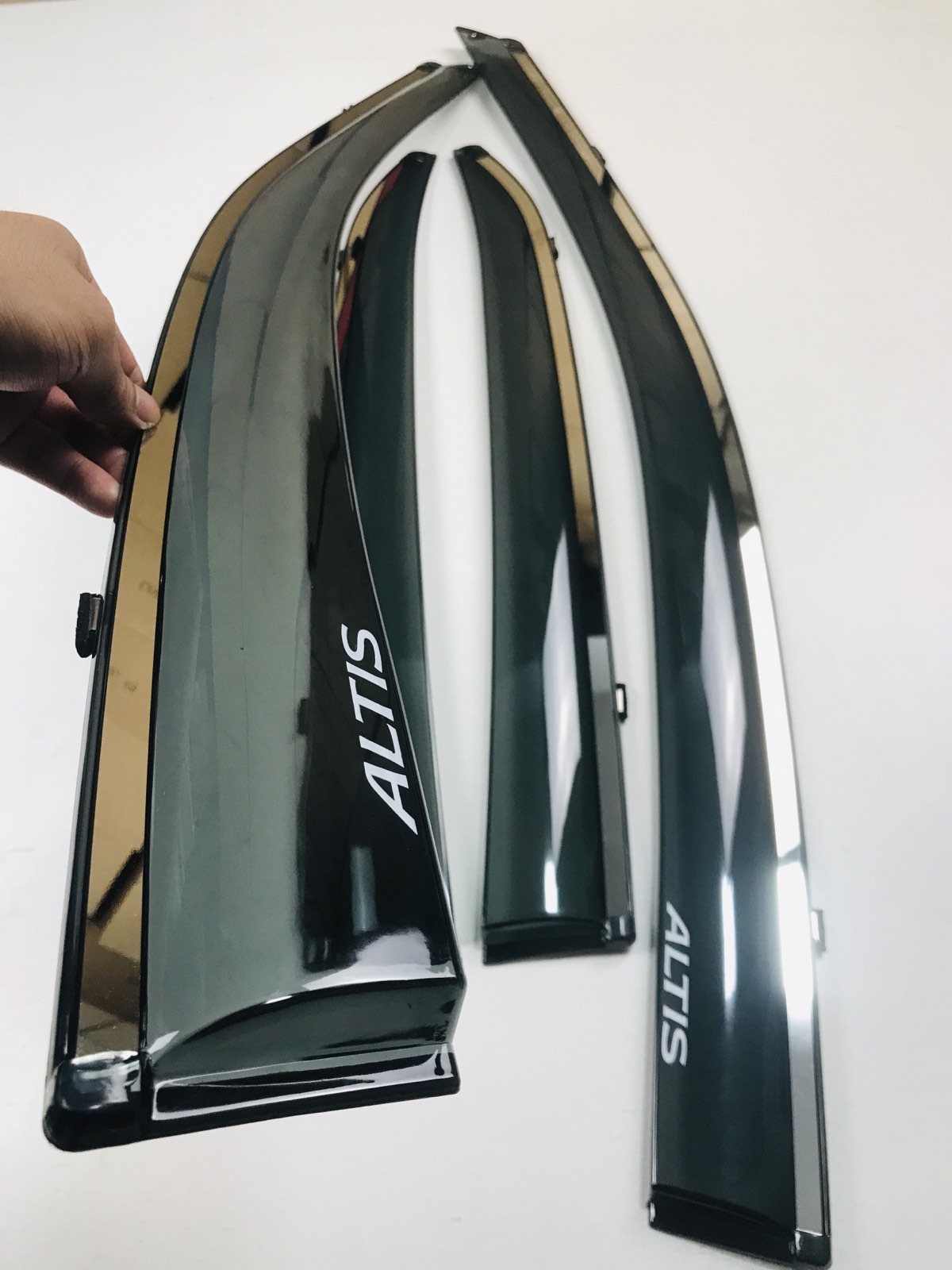 Toyota Altis 2008 2009 2010 2011 2012 2013 Chrome Lining Rain Visor ...