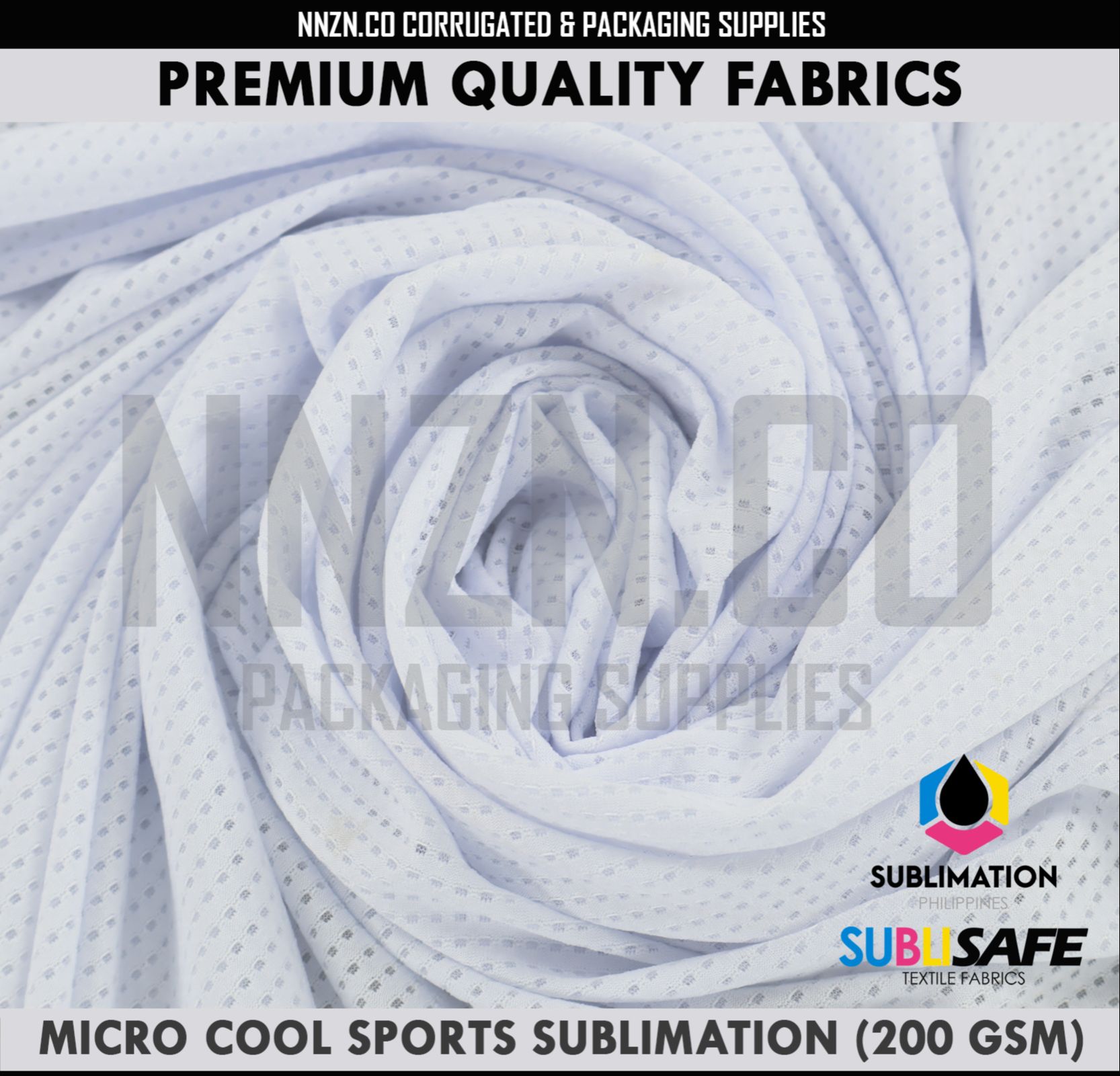 NNZN MICRO COOL Sports Sublimation Textile Fabric 200gsm - Per Kilo ...
