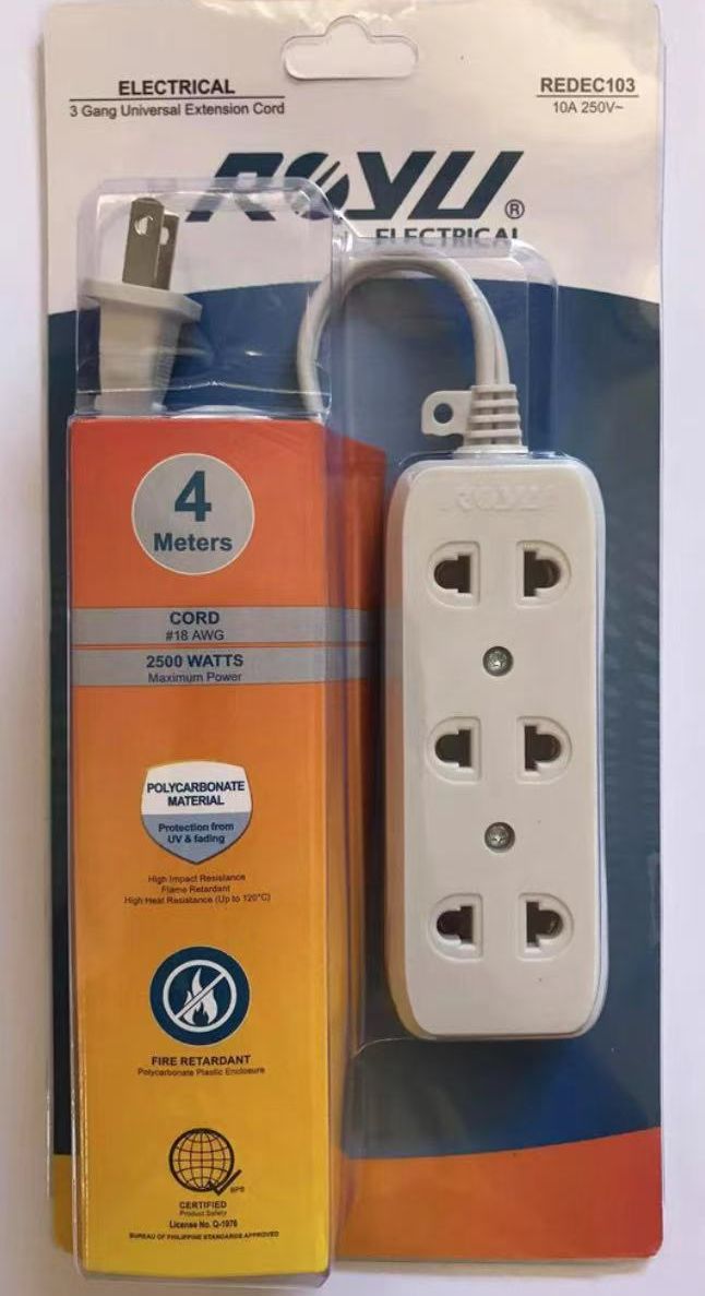 Royu UNIVERSAL EXTENSION CORD | Lazada PH