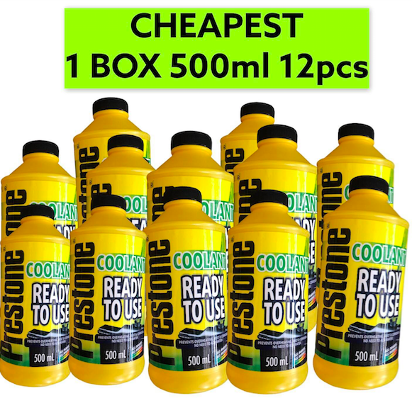 PRESTONE 1BOX (12pc) 500ml Coolant Ready To Use Radiator Car parts Supplies | Lazada PH
