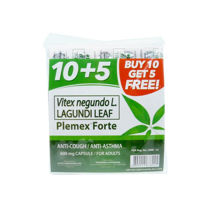 Plemex Forte 600 mg 10 + 5 Capsule | Lazada PH