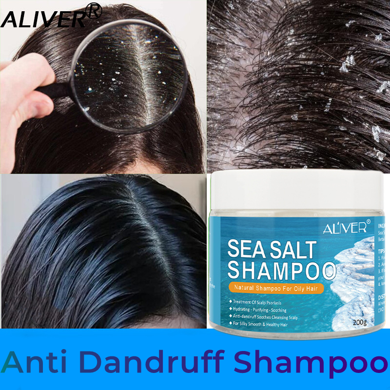 ALIVER Sea Salt Anti Dandruff Shampoo For Dandruff and Scalp Treatment ...