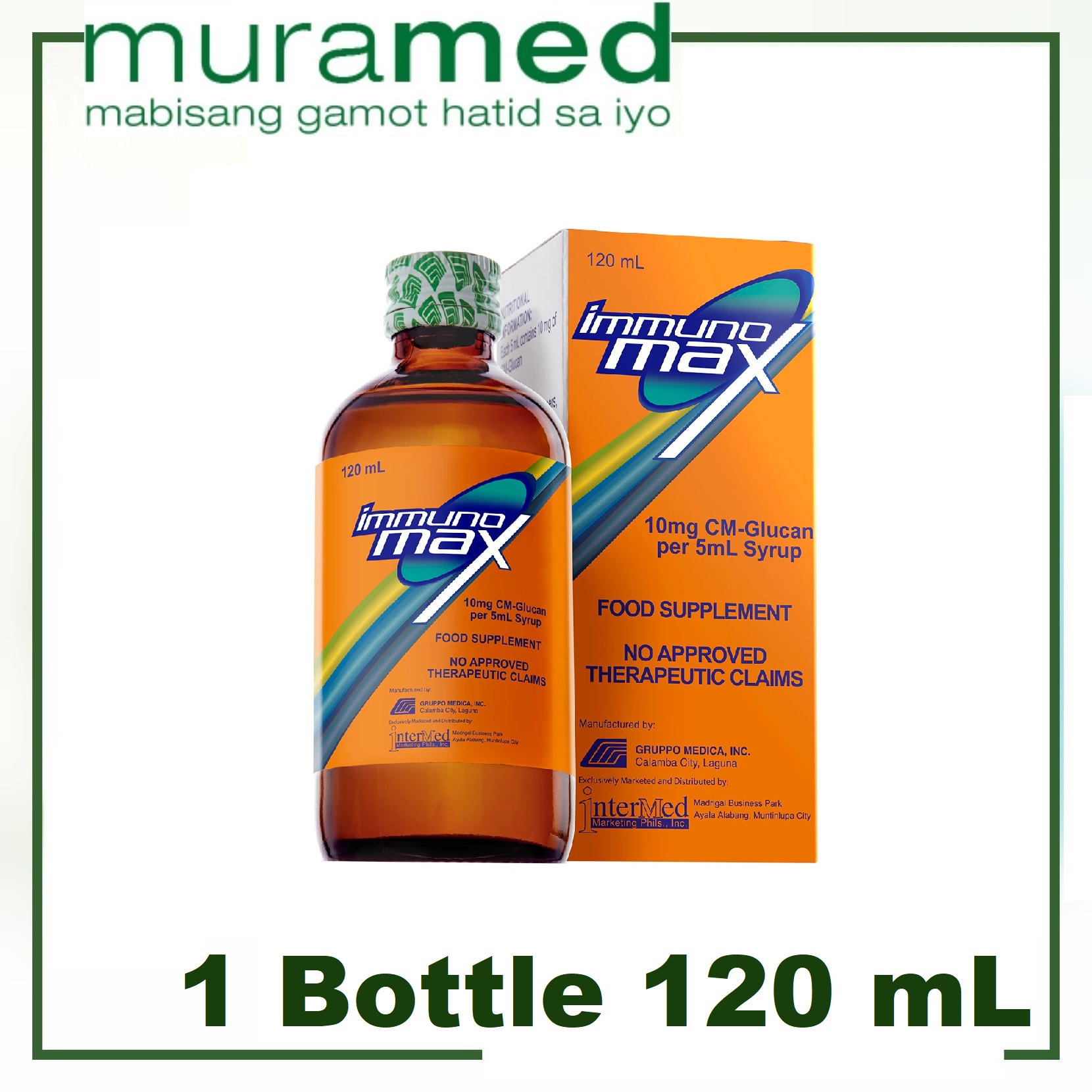 Immunomax 10 mg/5 mL Syrup 120 mL | Lazada PH